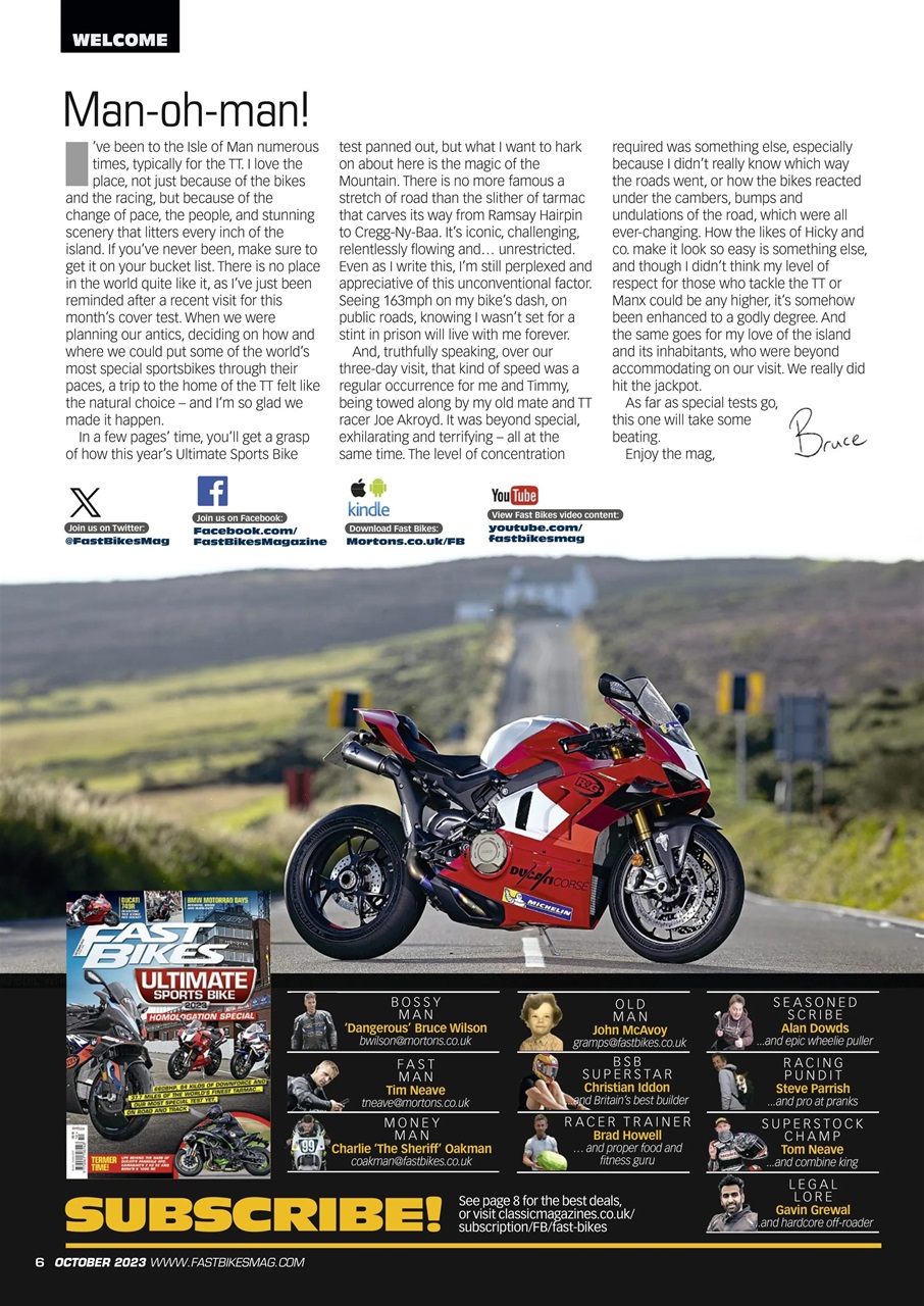 Fast Bikes Magazine - October 2023 Back Issue Fast Bikes Magazine - October 2023 Back Issue