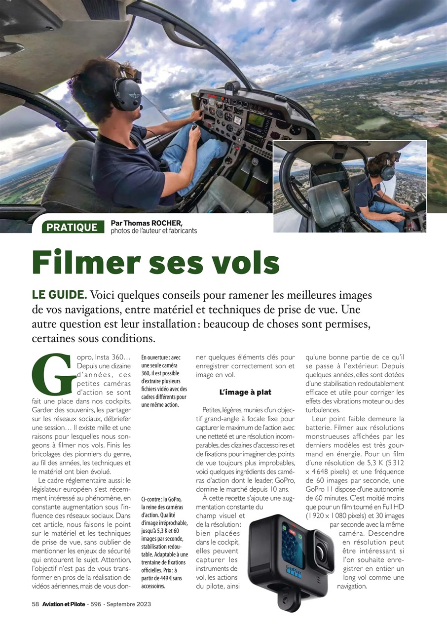 Aviation et Pilote Magazine - Septembre 2023 Back Issue