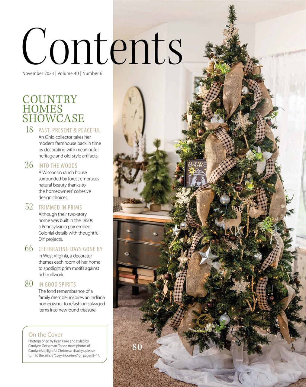 Country Sampler Magazine - November 2023 Back Issue
