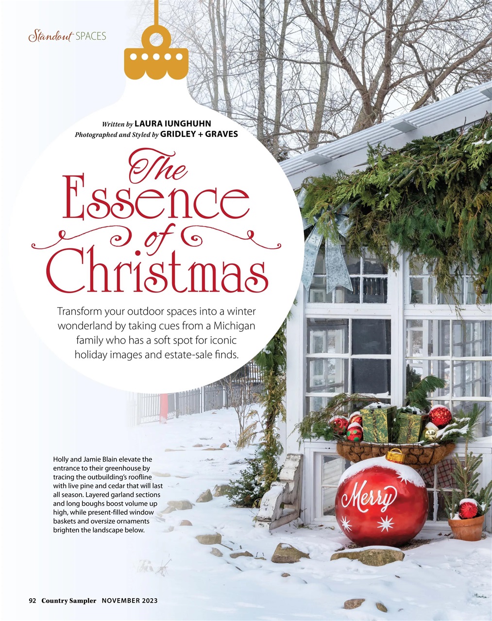 Country Sampler Magazine - November 2023 Back Issue