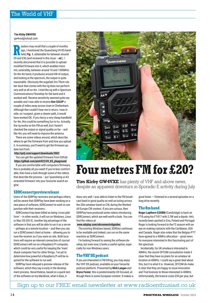 Practical Wireless Magazine - October 2023 Back Issue