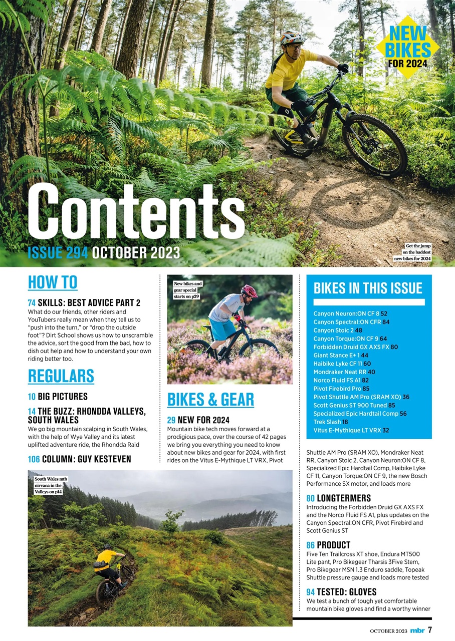 Mountain Bike Rider Magazine - November 2023 Back Issue