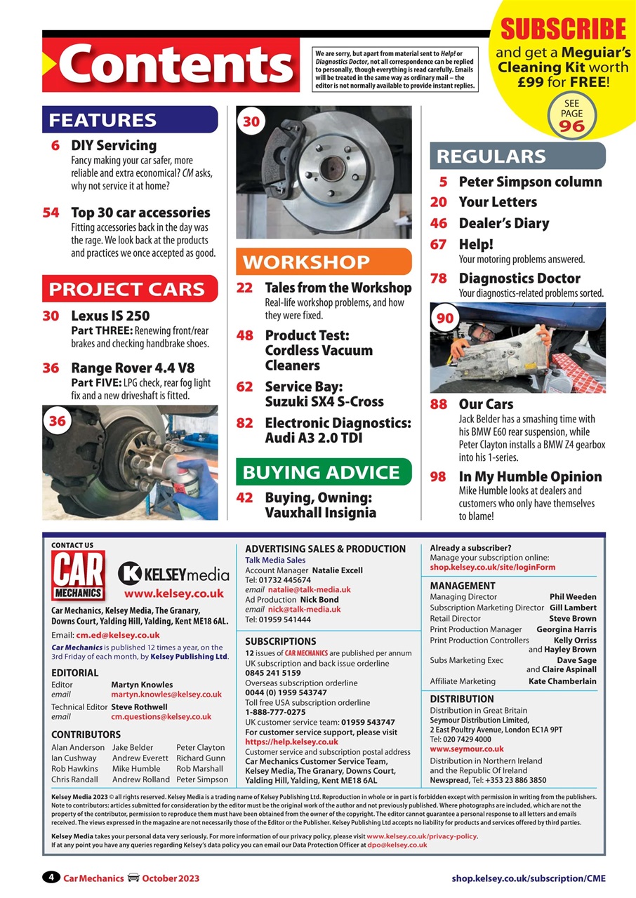 Car Mechanics Magazine - Oct-23 Back Issue