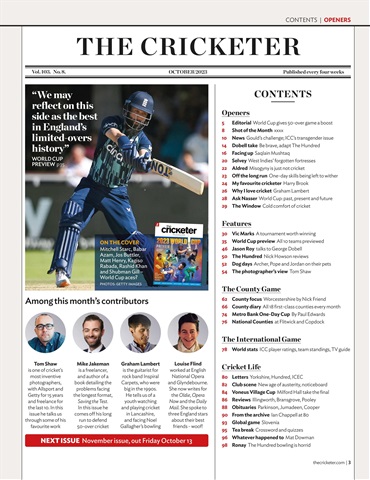 The Cricketer Magazine - October 2023 Subscriptions | Pocketmags