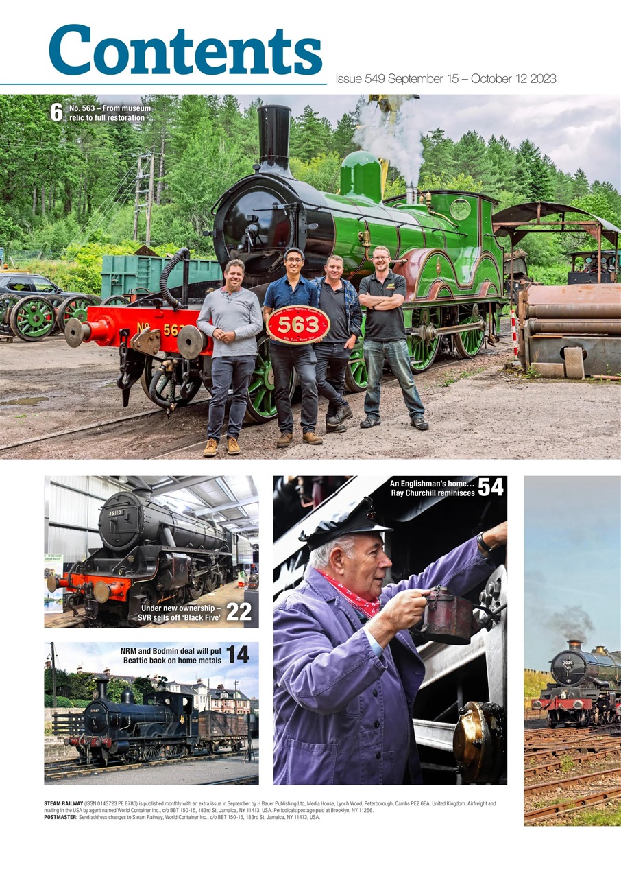 Steam Railway Magazine - 549 Back Issue Steam Railway Magazine - 549 Back Issue