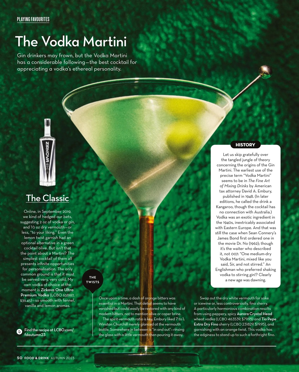 LCBO Food & Drink Magazine - Autumn 2023 Back Issue