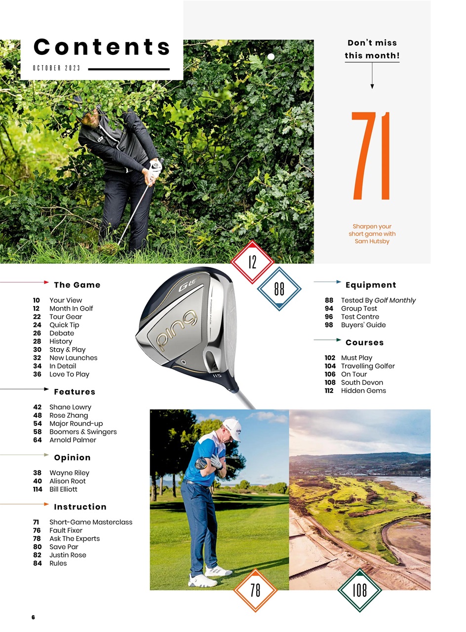 Golf Monthly Magazine - October 2023 Back Issue