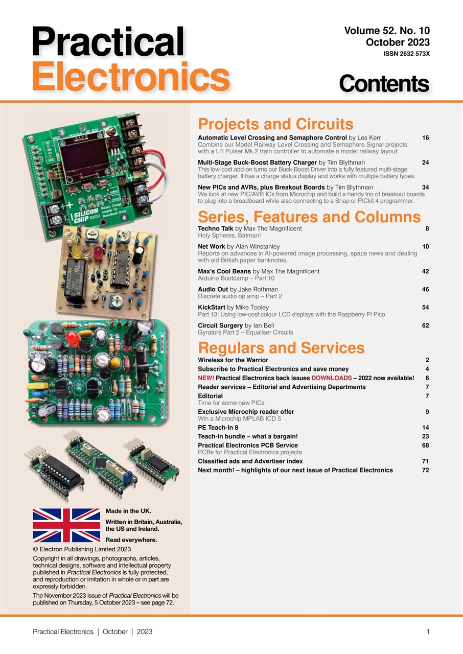 Practical Electronics Magazine - October 2023 Back Issue