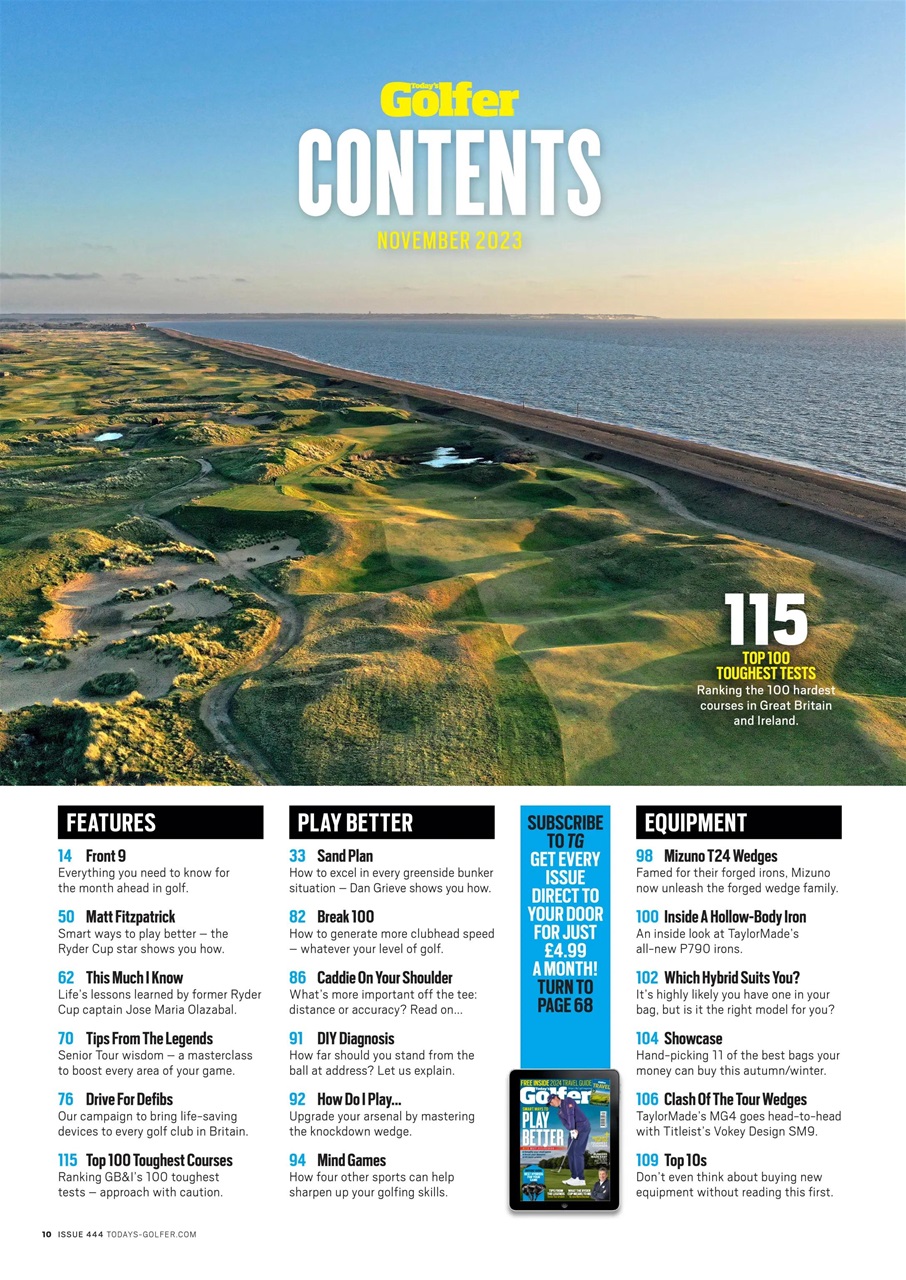 Today's Golfer Magazine - 444 Back Issue