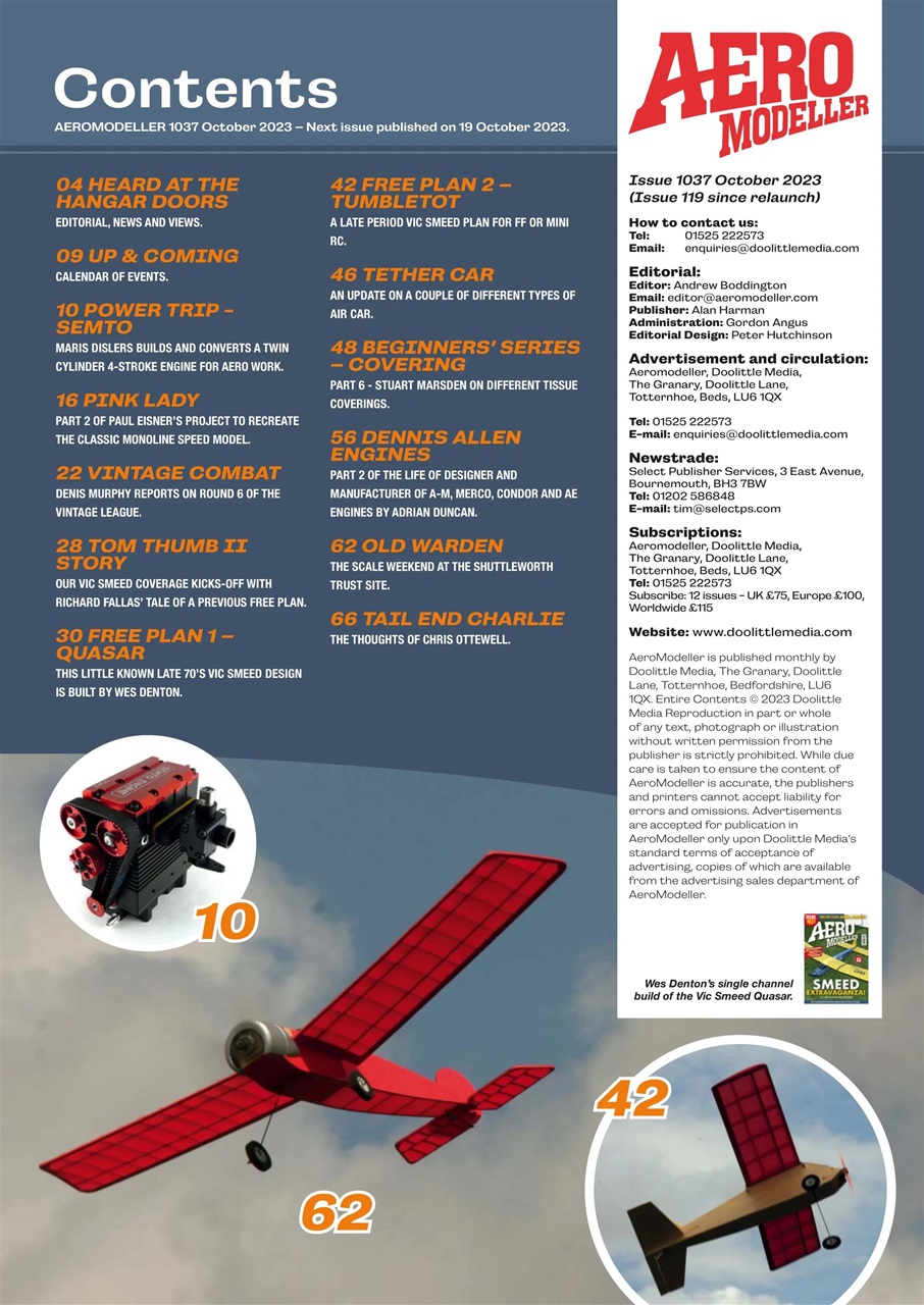 AeroModeller Magazine - Oct 23 Back Issue