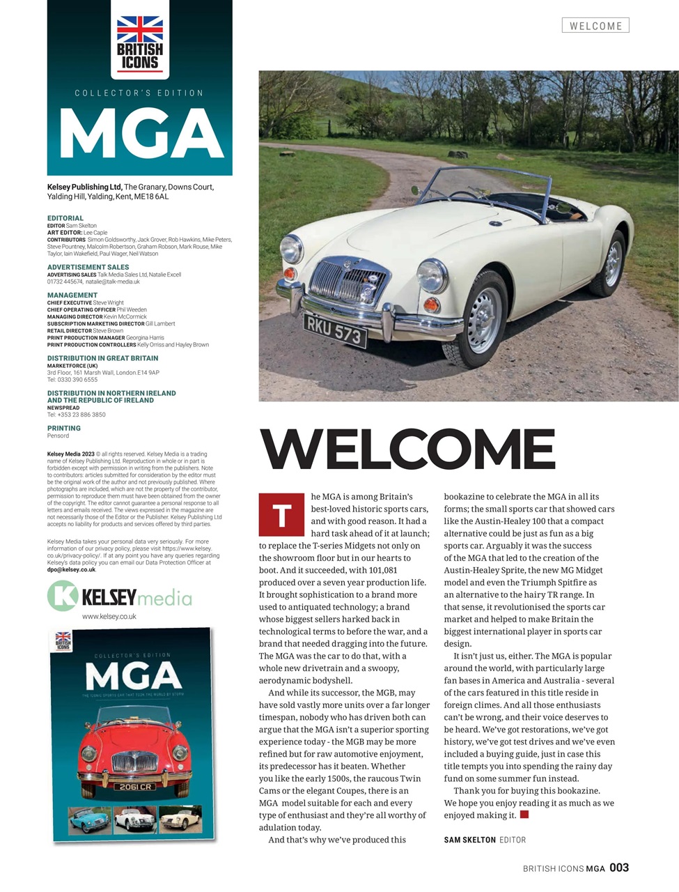 MG Enthusiast Magazine - MGA Collectors Issue Special Issue