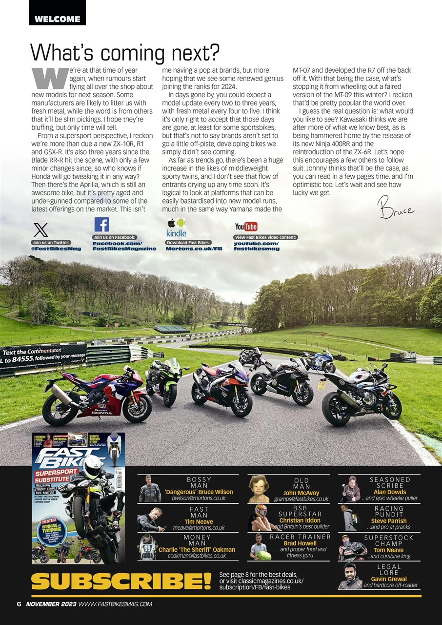 Fast Bikes Magazine - November 2023 Back Issue