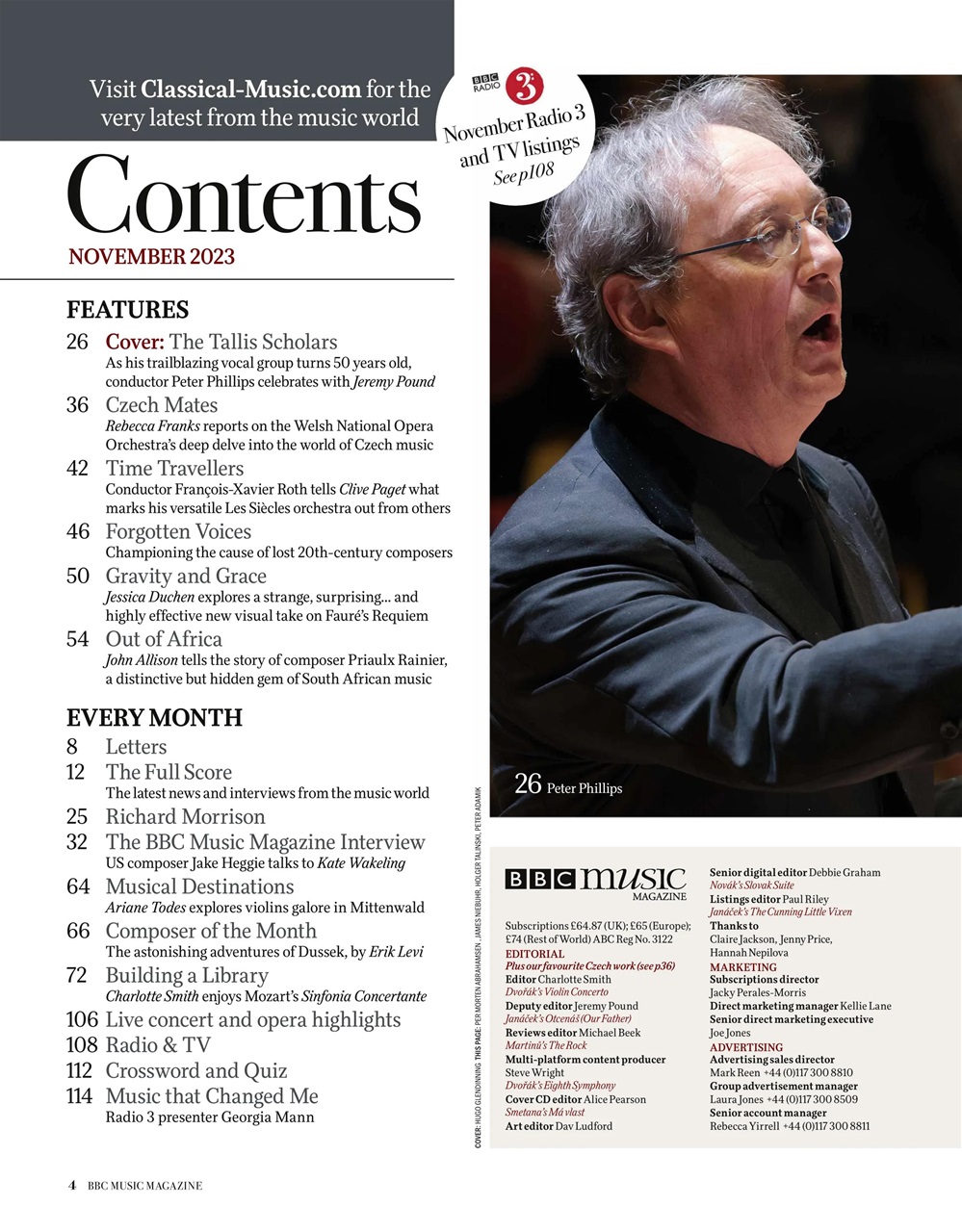 BBC Music Magazine - November 2023 Back Issue