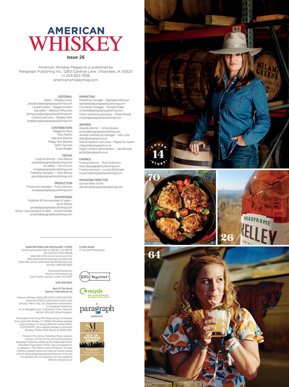 American Whiskey Magazine - AWM26 Back Issue