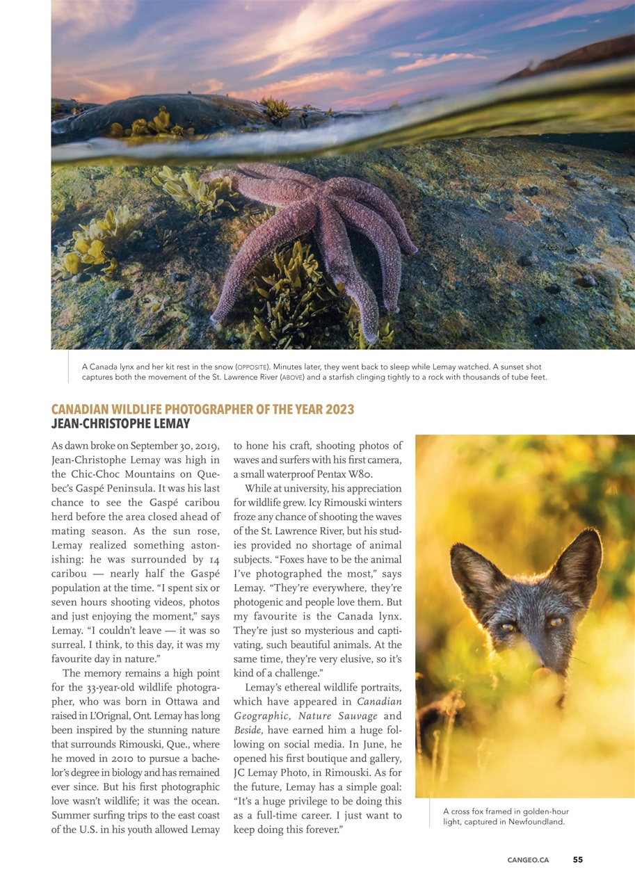 Canadian Geographic Magazine - Nov/Dec 2023 Back Issue