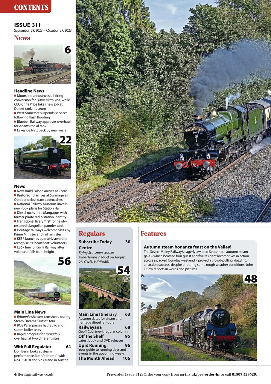 Heritage Railway Magazine - Issue 311 Back Issue