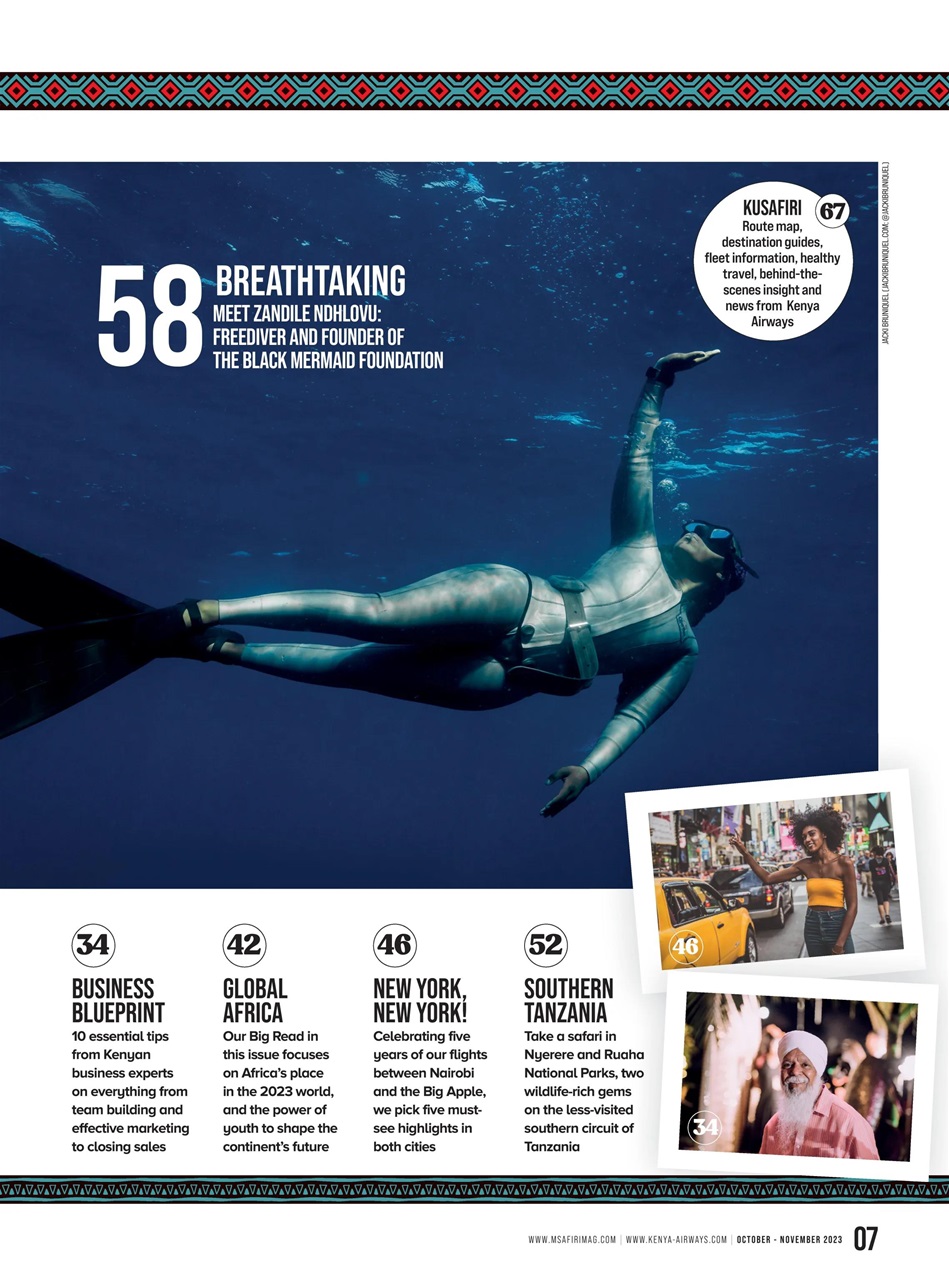 MSAFIRI – Kenya Airways Inflight Magazine - October-November 2023 Back ...