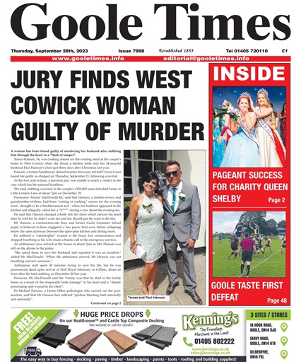 Goole Times Magazine - September 28th 2023 Back Issue