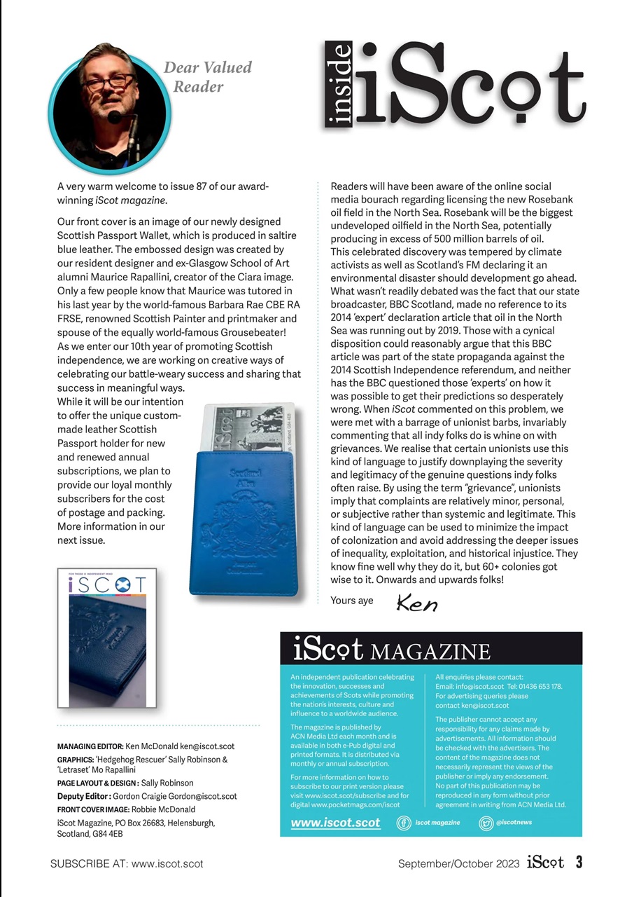 iScot Magazine - Issue 87 Back Issue