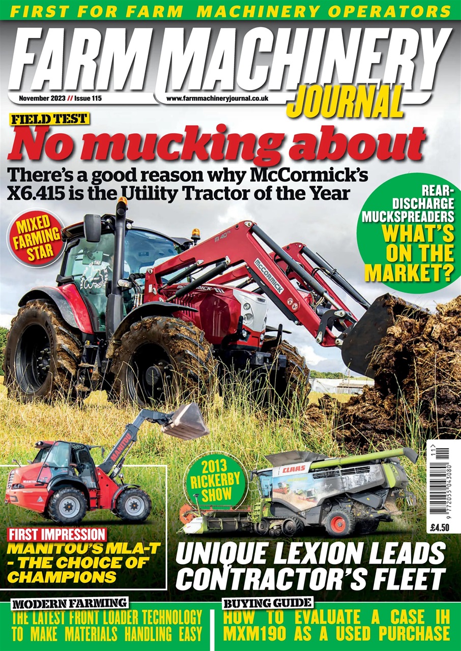 Farm Machinery Journal Magazine - November 2023 Back Issue