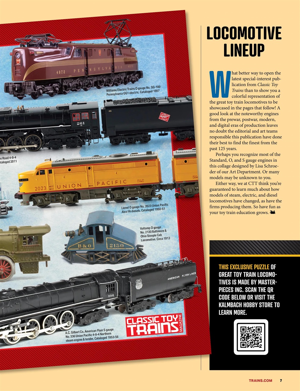 Classic Toy Trains Magazine - Great Toy Train Locomotives Special Issue