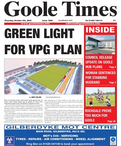 Goole Times Magazine - October 5th 2023 Back Issue