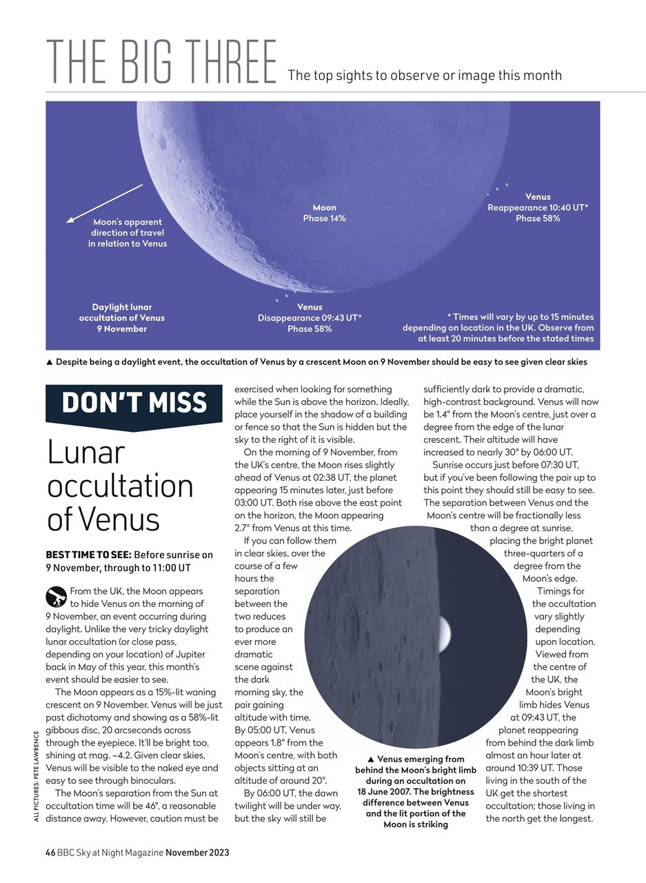 BBC Sky at Night Magazine - November 2023 Back Issue