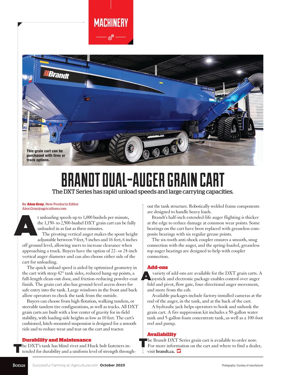 Successful Farming Magazine - October 2023 Back Issue