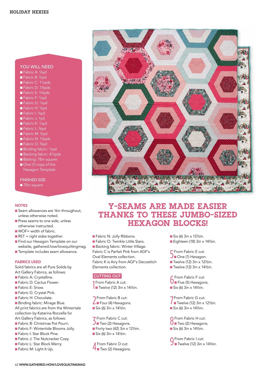 Love Patchwork & Quilting Magazine - Issue 130 Back Issue