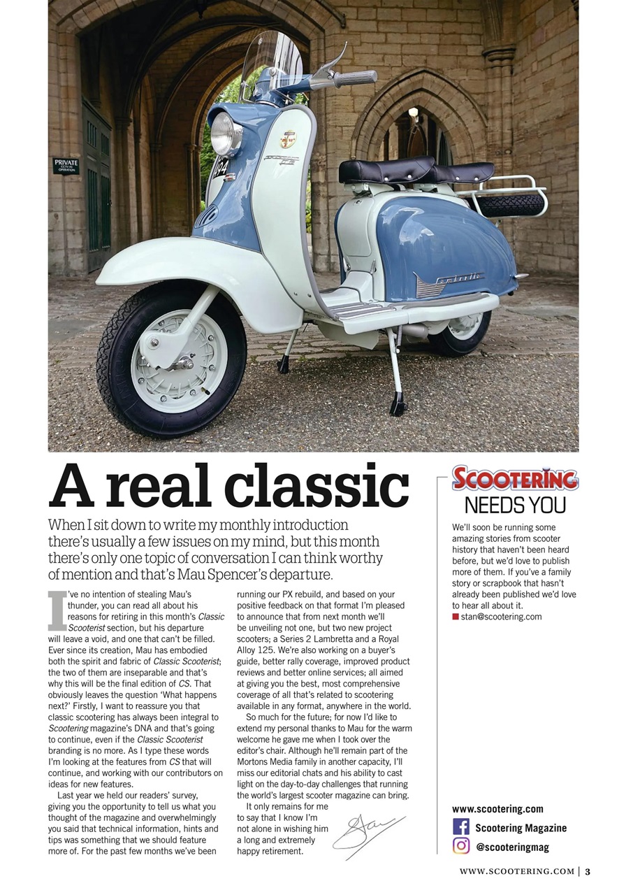 Scootering Magazine - November 2023 Back Issue