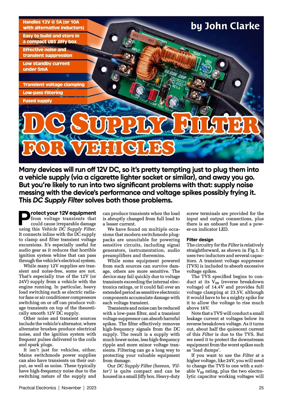 Practical Electronics Magazine - November 2023 Back Issue
