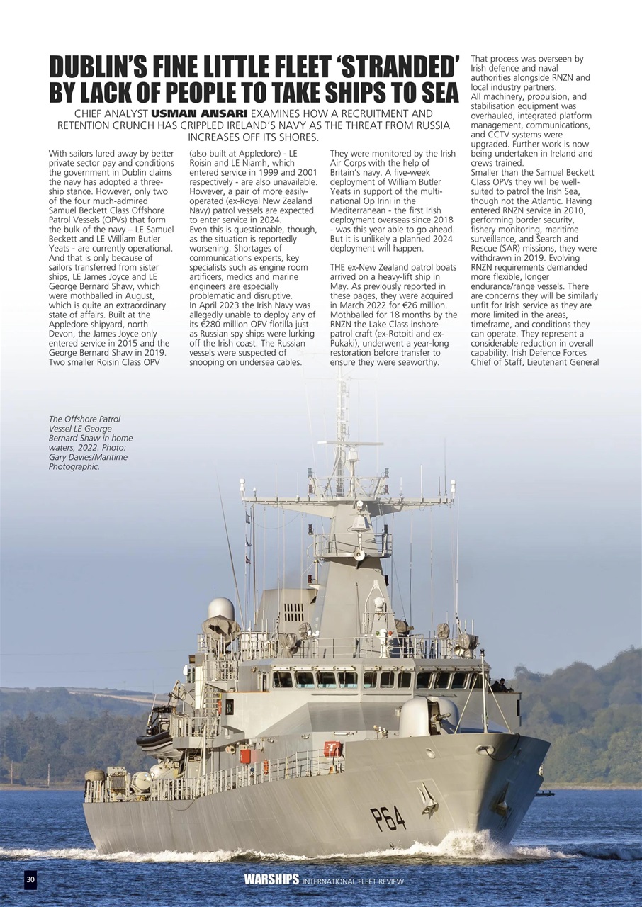 Warships International Fleet Review Magazine - November 2023 Back Issue
