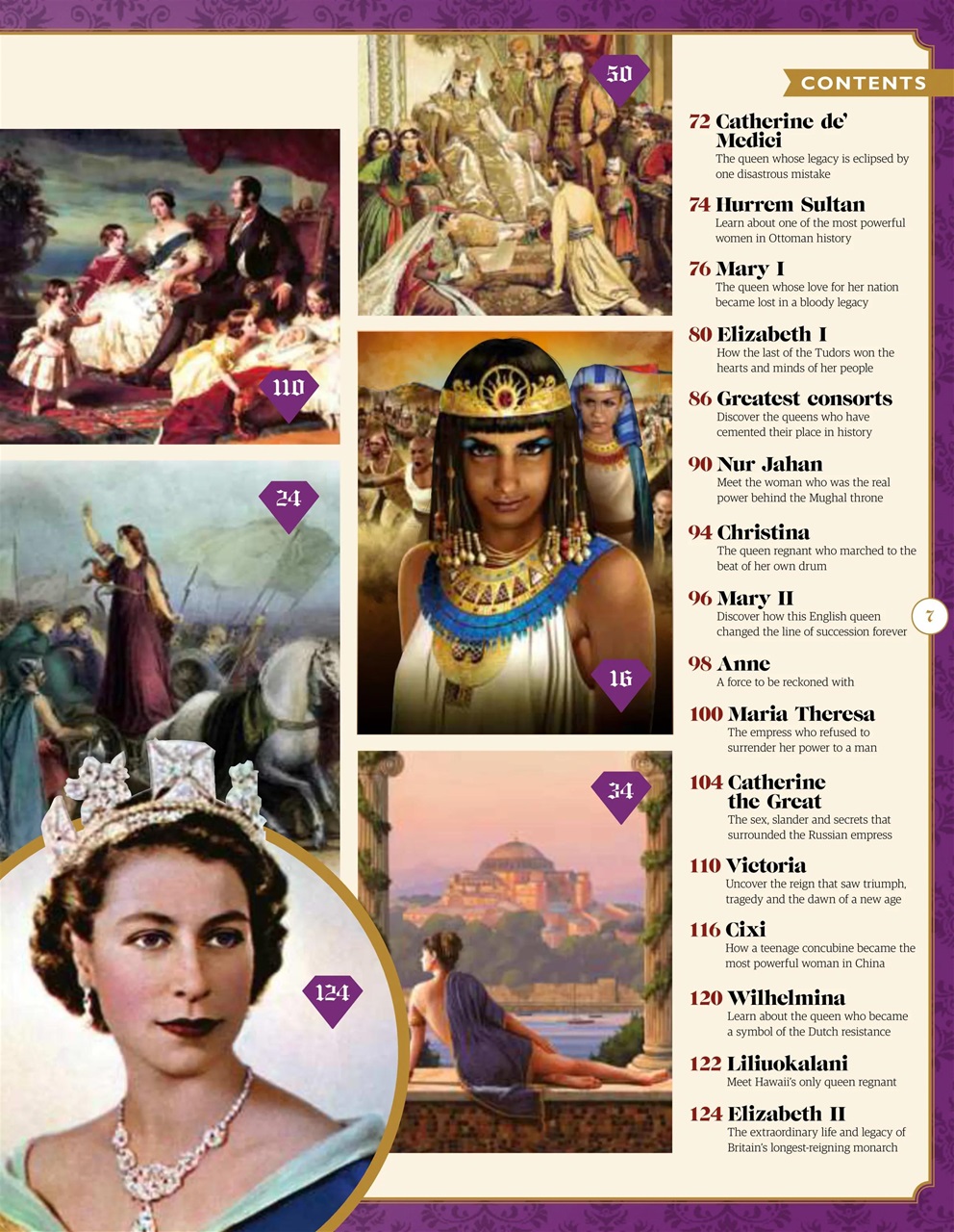 The History Anthology Magazine - History Greatest Queens Back Issue