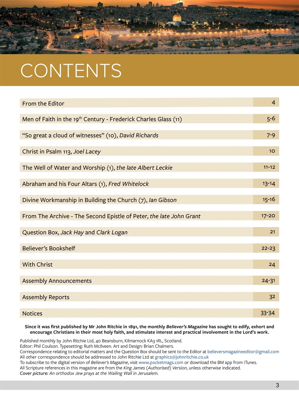 Believer Magazine - November 2023 Back Issue