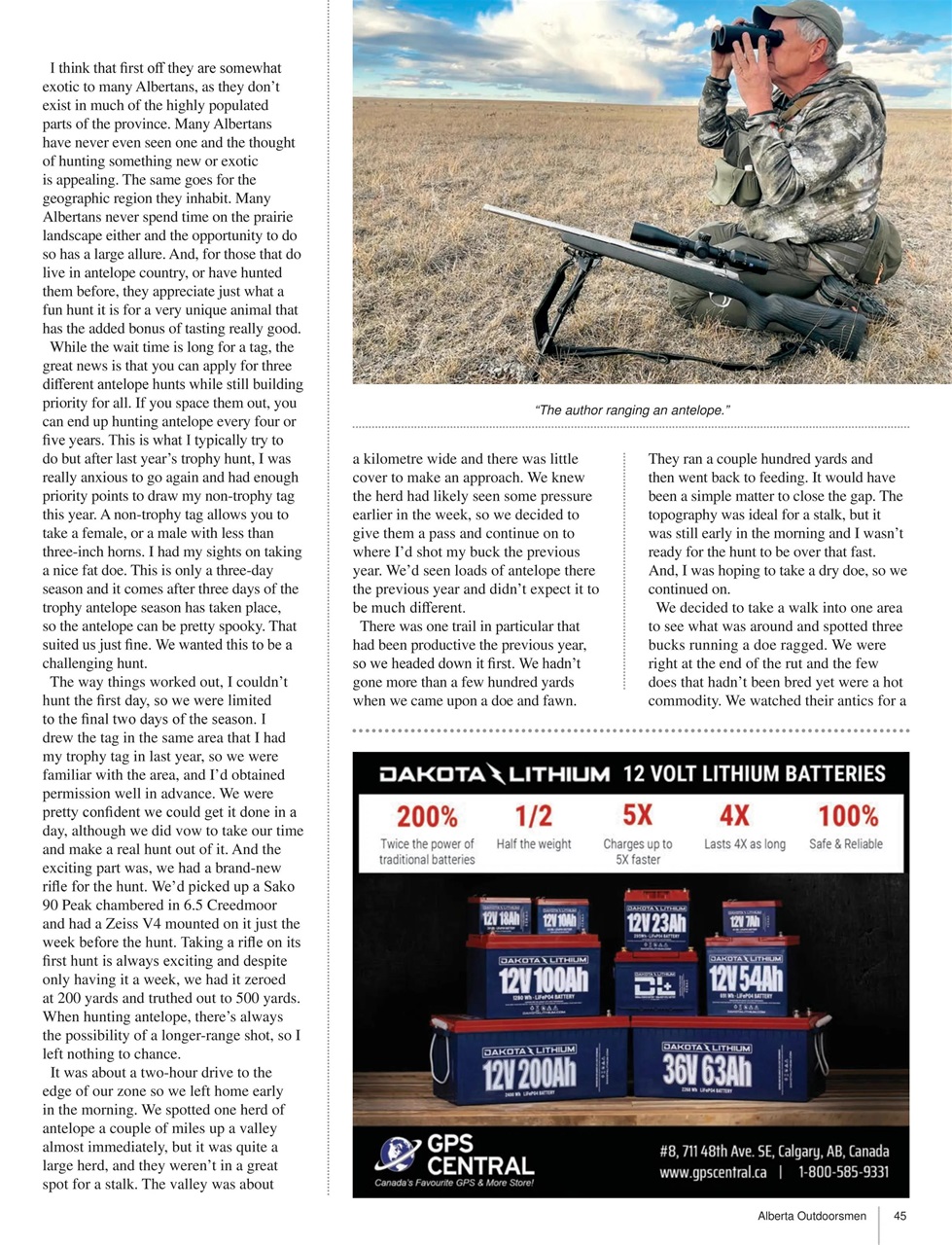 Alberta Outdoorsmen Magazine - Volume 25 Issue 7 Back Issue