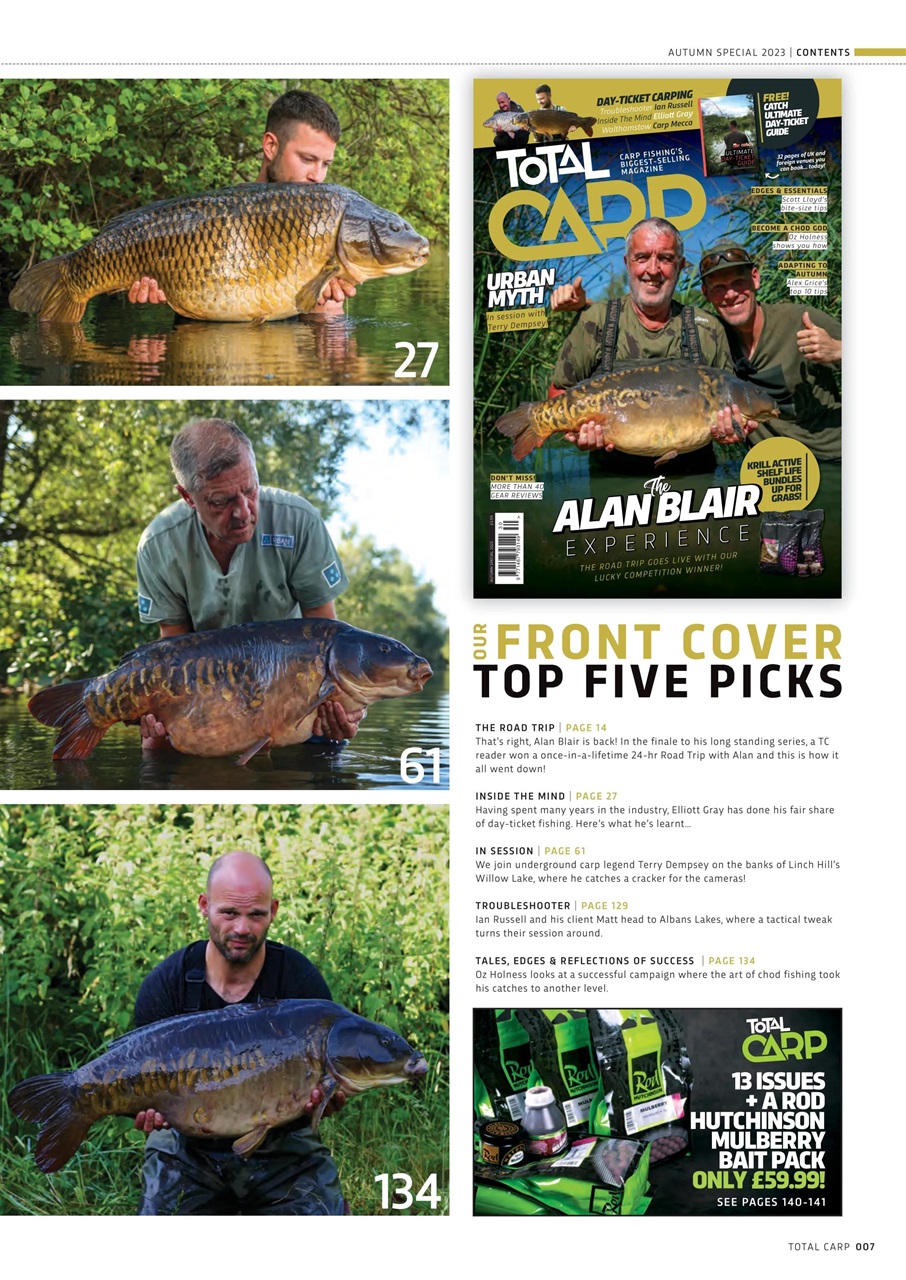 Total Carp Magazine - Autumn Special 2023 Back Issue