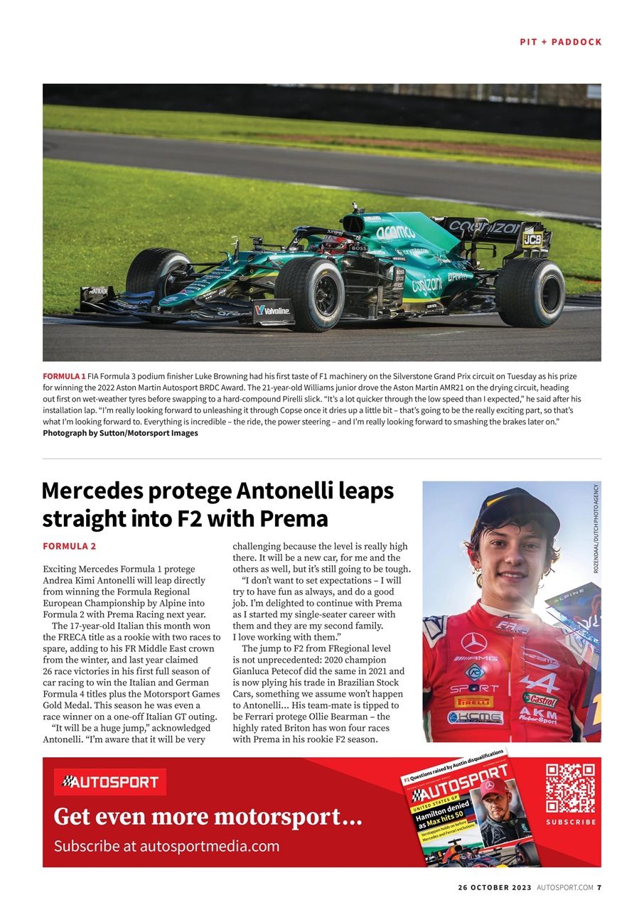 Autosport Magazine - 26 Oct 2023 Back Issue