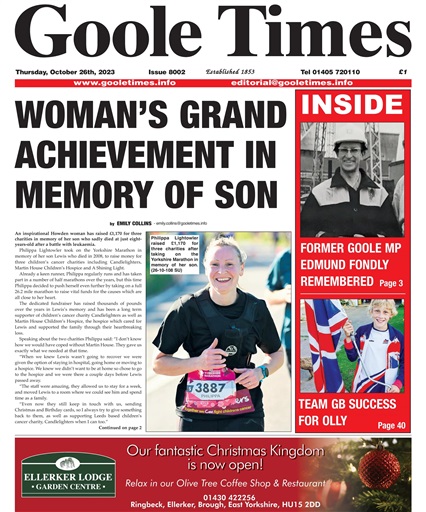 Goole Times Magazine - October 26th 2023 Back Issue
