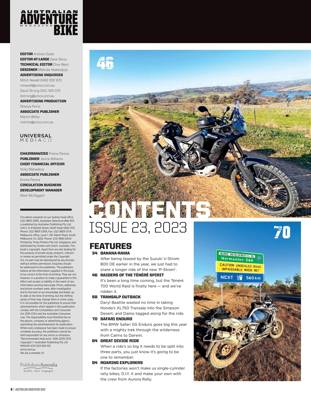 Australian Adventure Bike Magazine - 23 Back Issue