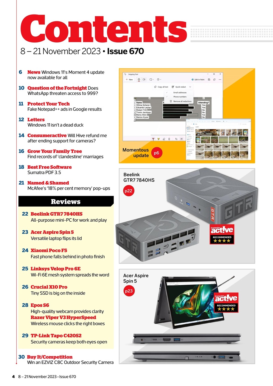 Computer Active Magazine - 670 Back Issue