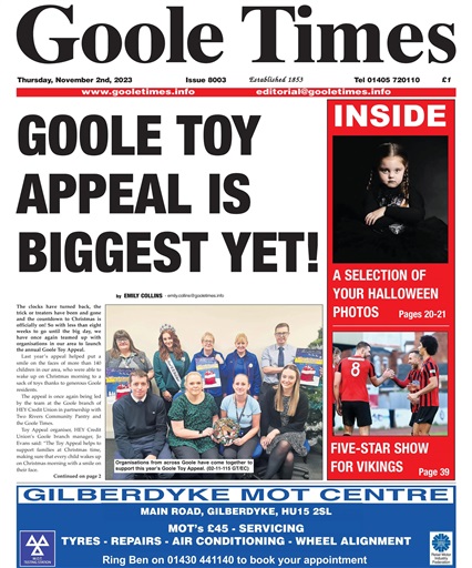 Goole Times Magazine - November 2nd 2023 Back Issue