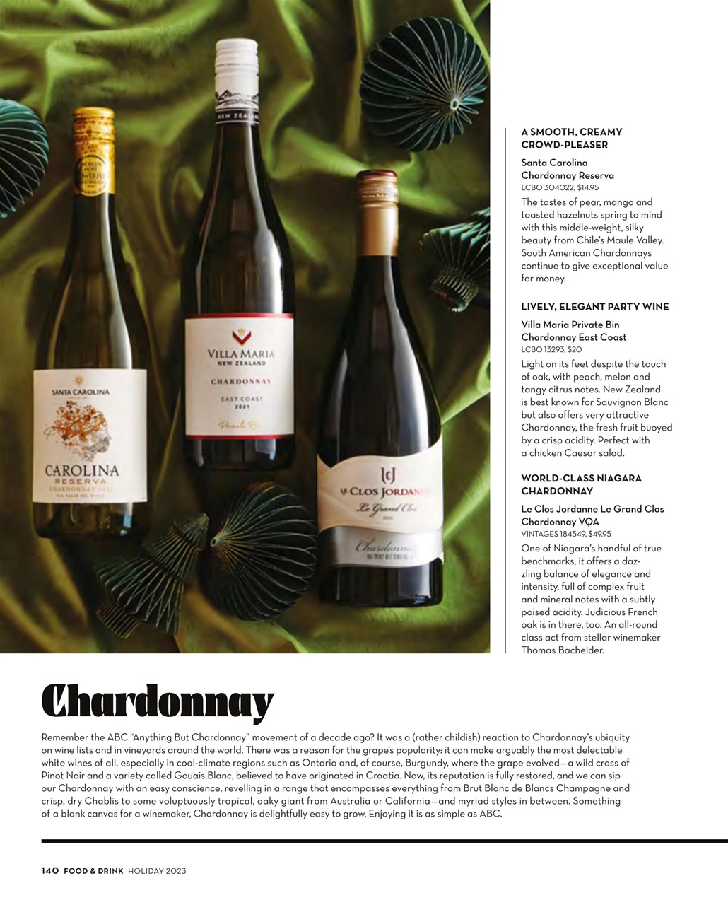 LCBO Food & Drink Magazine - Holiday 2023 Subscriptions | Pocketmags