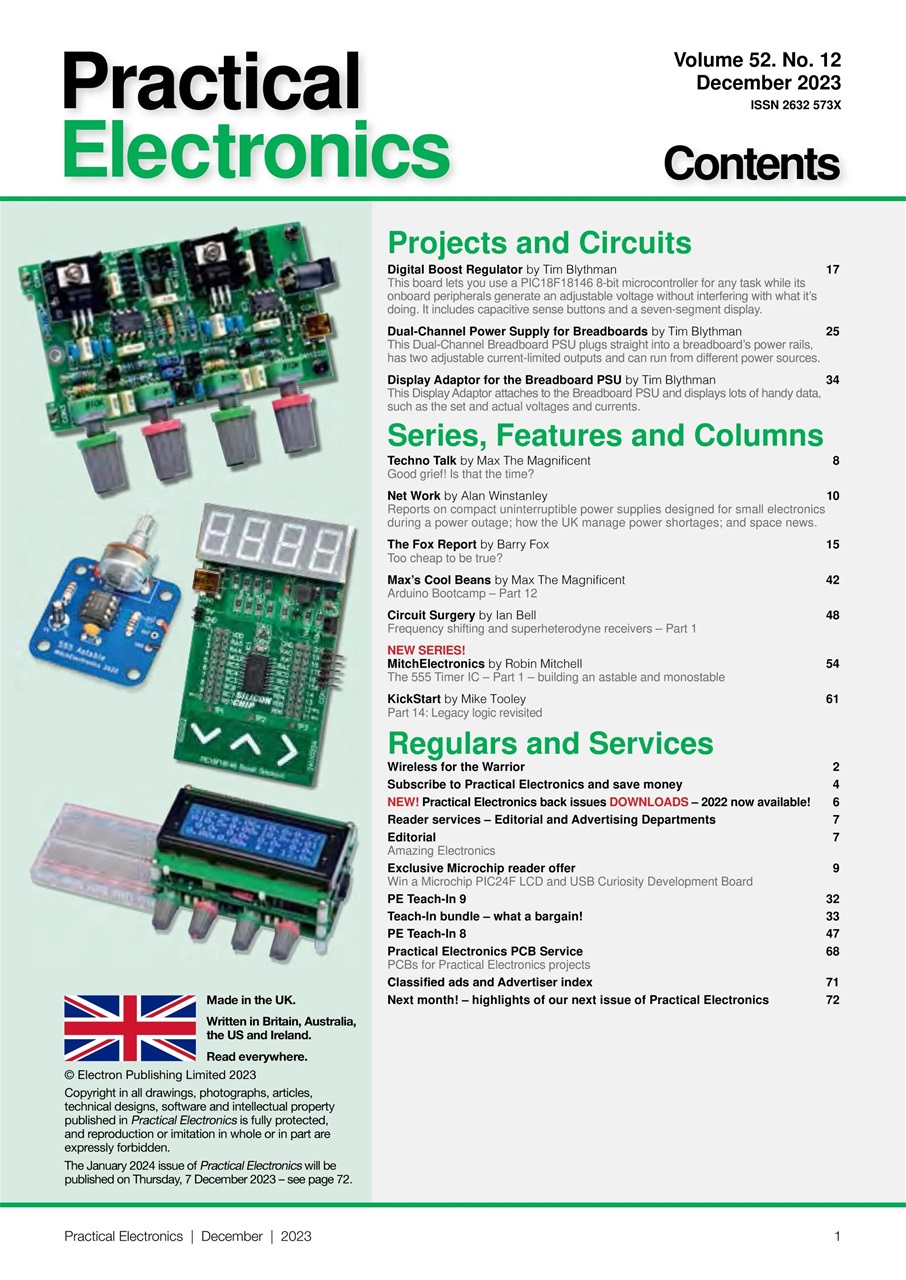 Practical Electronics Magazine - December 2023 Back Issue