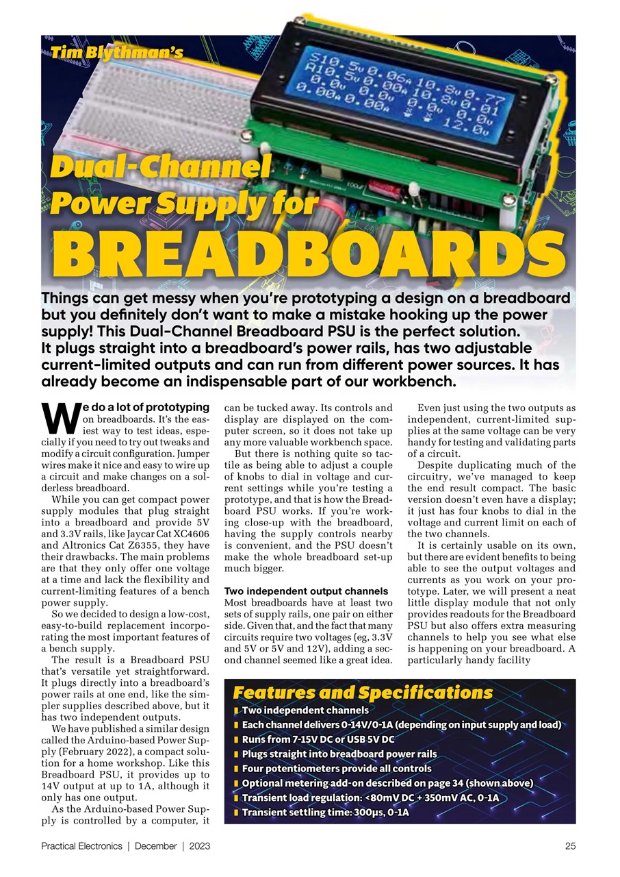 Practical Electronics Magazine - December 2023 Back Issue