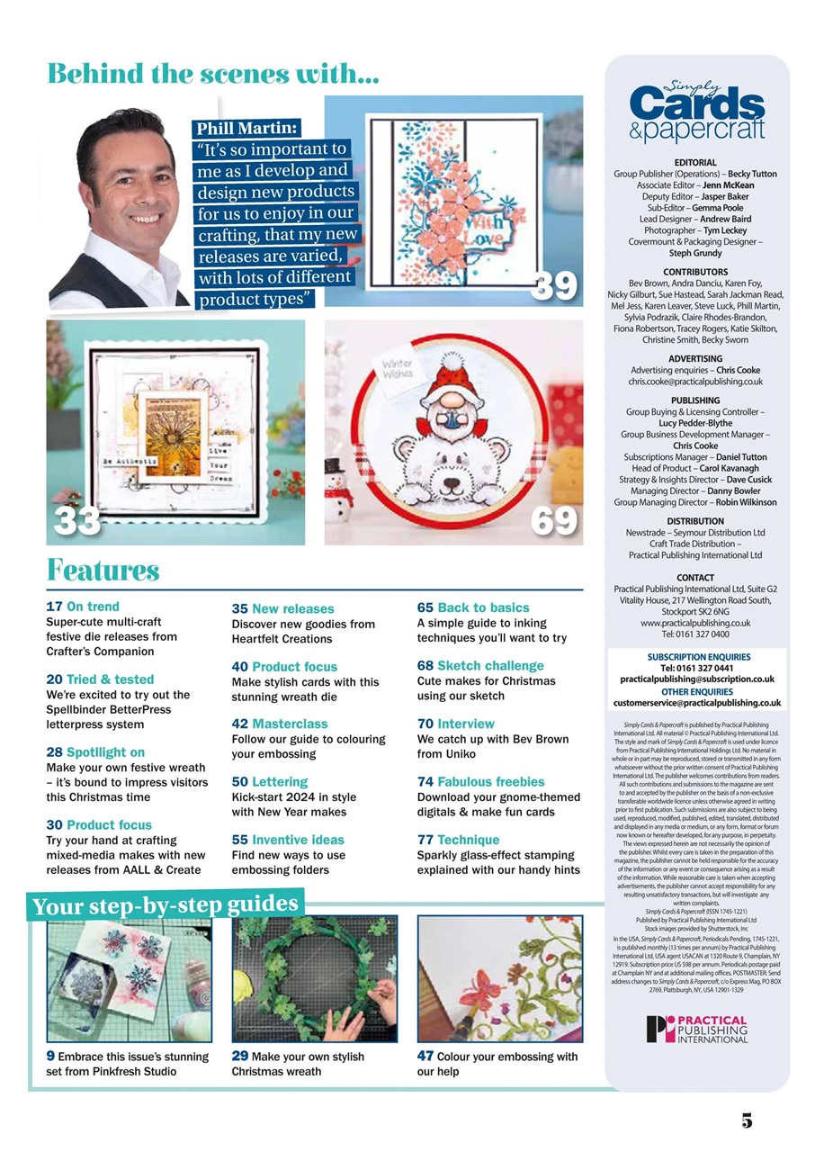 Simply Cards & Papercraft Magazine - Issue 251 Back Issue