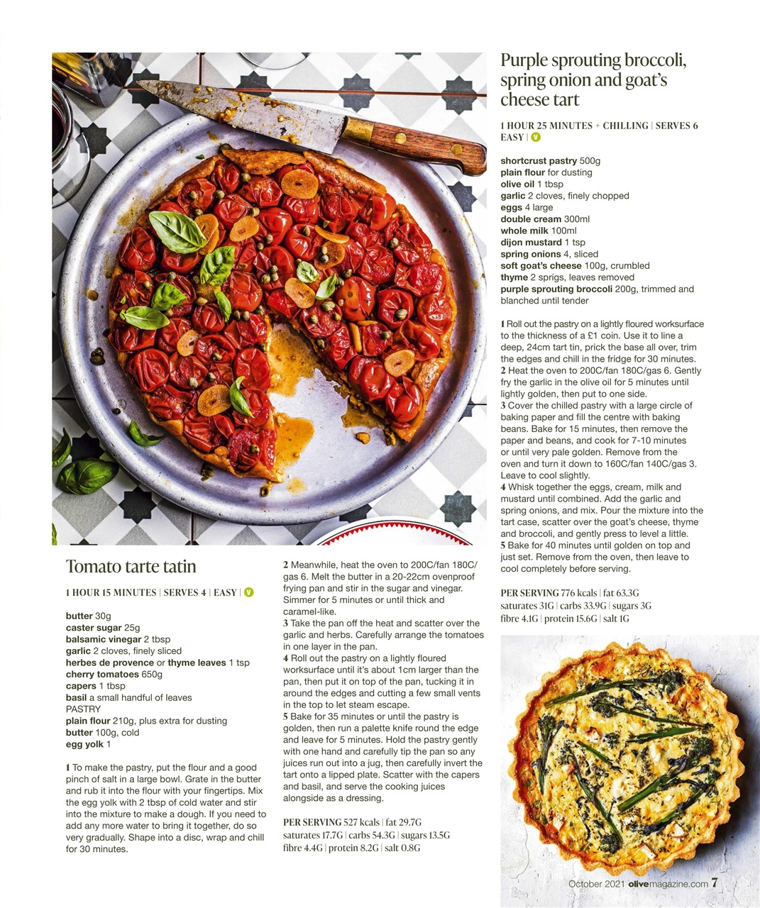 Olive Magazine - Pie & Tart Recipes Special Issue