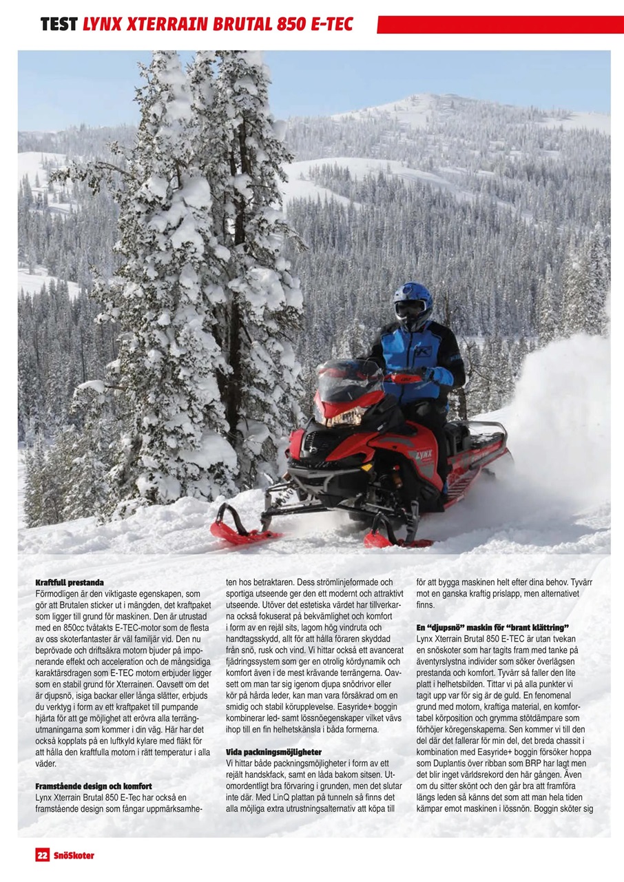 Tidningen Snöskoter Magazine - 5-2023 Back Issue