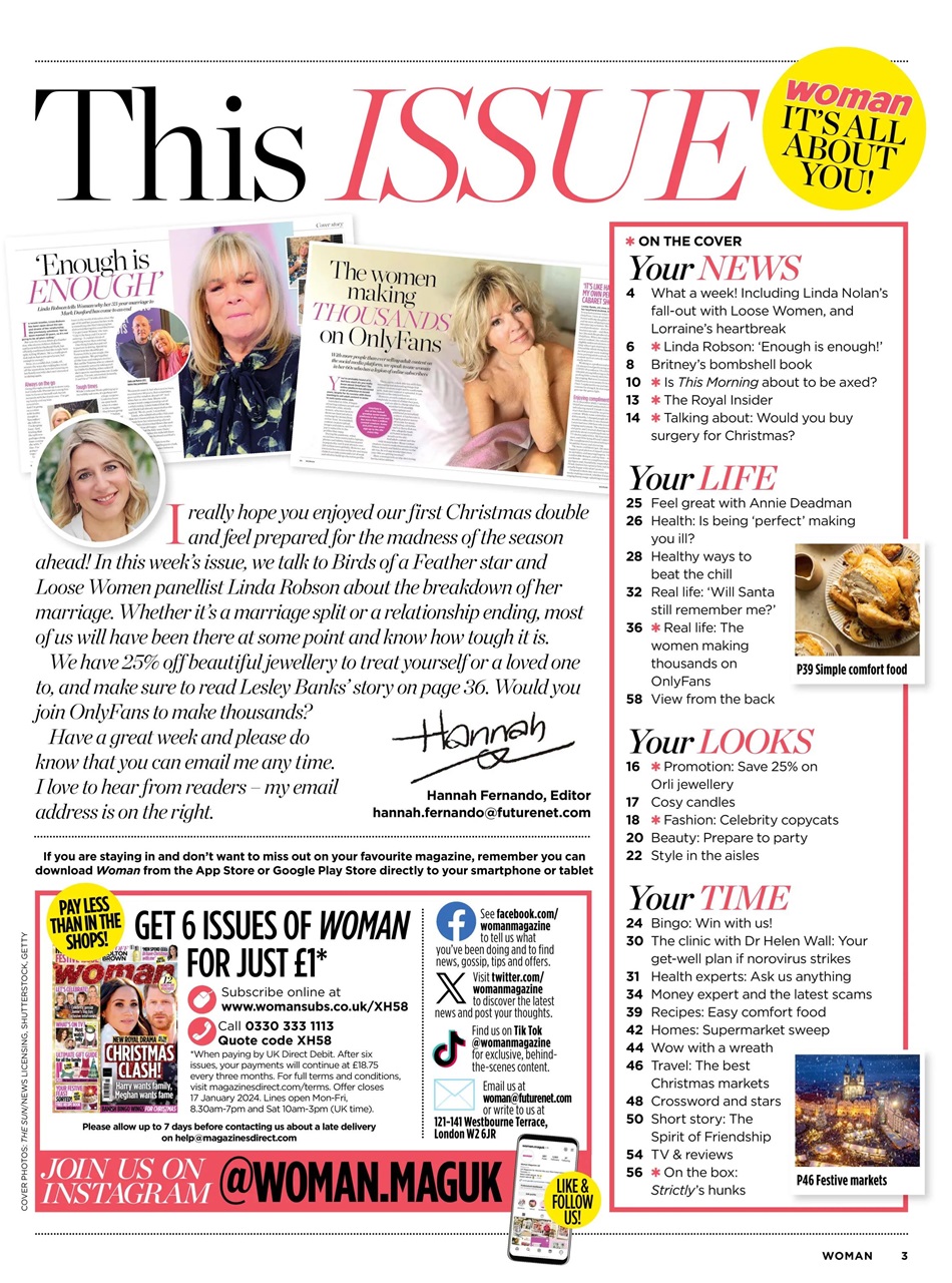 Woman Magazine - 20-Nov-2023 Back Issue