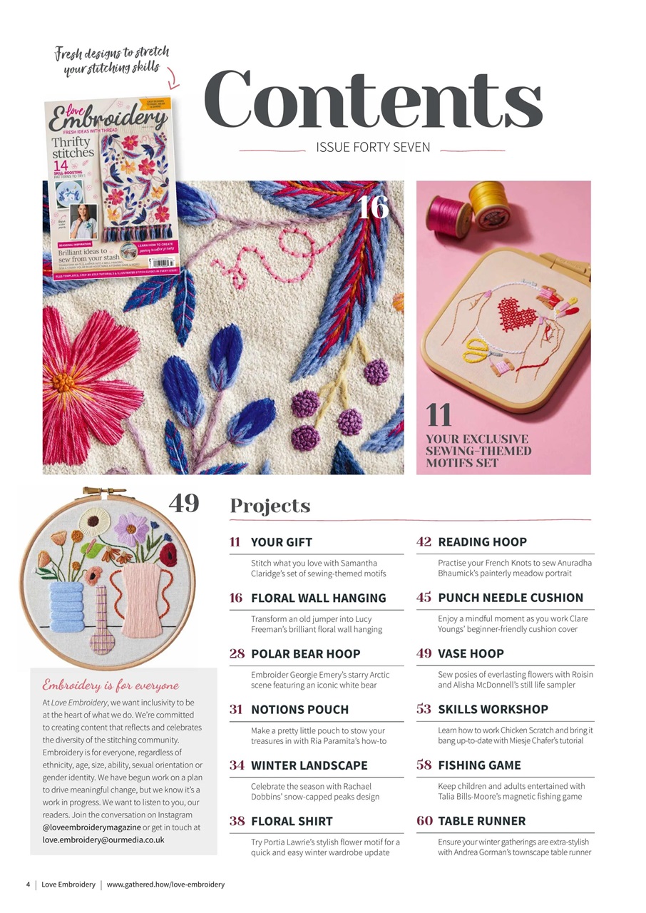 Love Embroidery Magazine - Issue 47 Subscriptions | Pocketmags