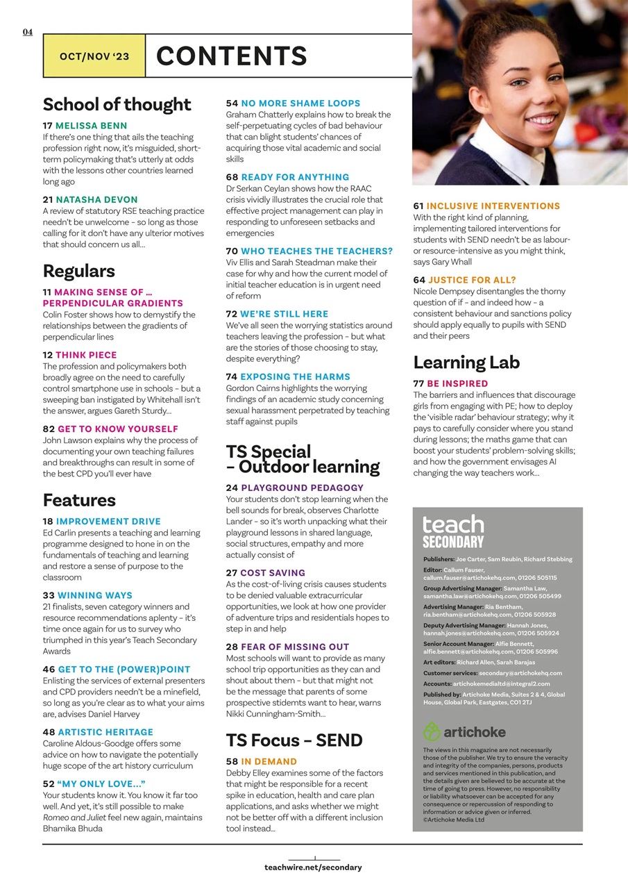 Teach Secondary Magazine - V. 12 No.8 Back Issue